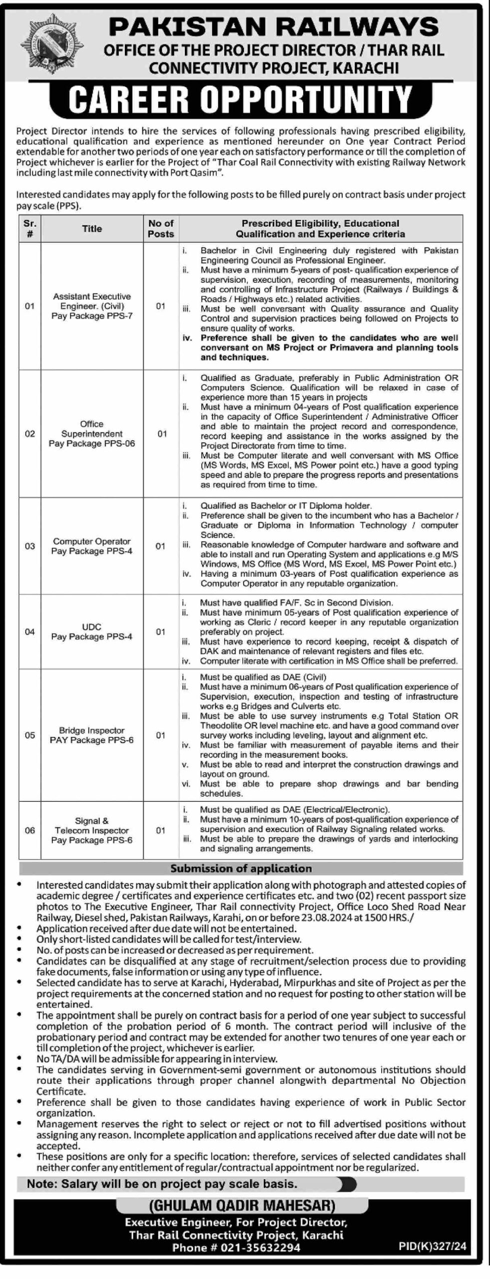 Latest Pakistan Railway Careers 2024 - Online Apply