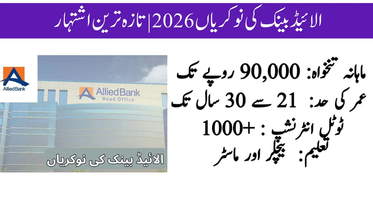 Allied Bank Jobs 2026 | Latest Advertisement