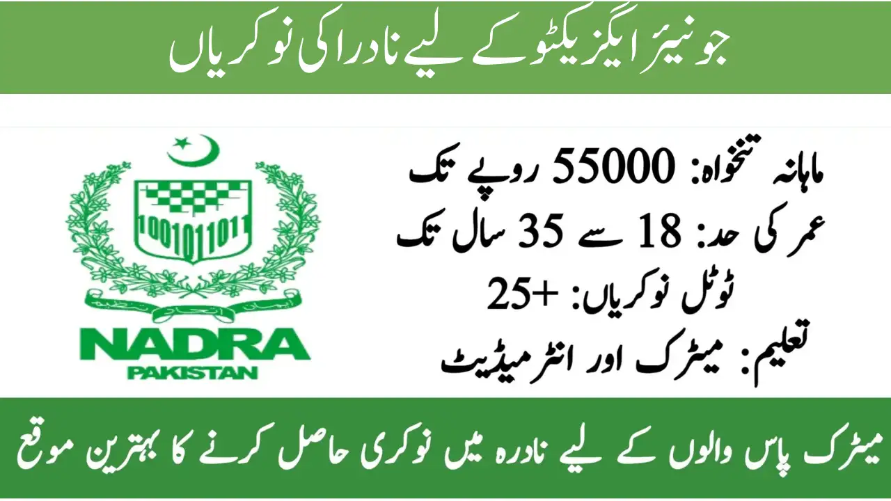 NADRA Jobs 2026 for Junior Executive | Salary Structure & Online Apply